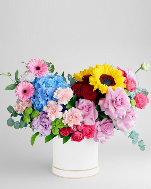 Luxury Roses Flower Box - Fresh Blooms Valentine's Day Flowers Delivery ...