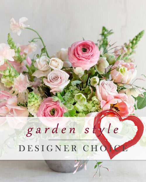 Designer Choice Garden Style Arrangement - Fresh Blooms Flowers
